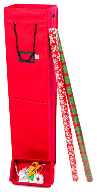 Vertical Wrapping Paper Storage Container - Contemporary - Holiday ...