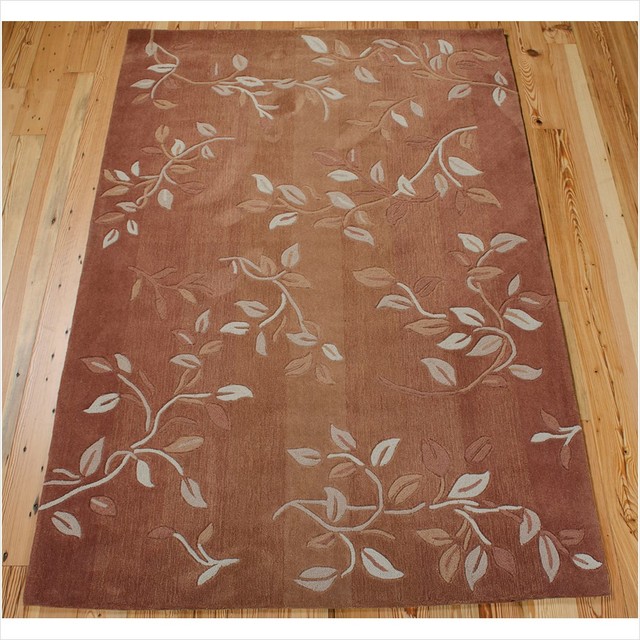 Nourison Contour Cinnamon Area Rug, 8'x10'6", 8'x10'6" - Contemporary ...
