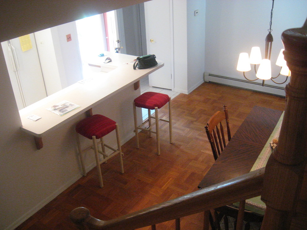 Front door opens right into the kitchen