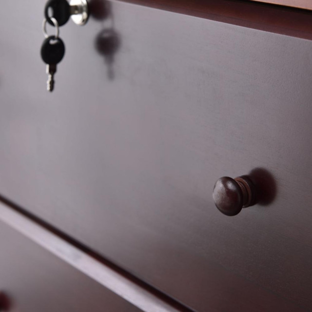 Better Home Products Isabela Solid Pine Wood 4 Drawer Chest Dresser in ...