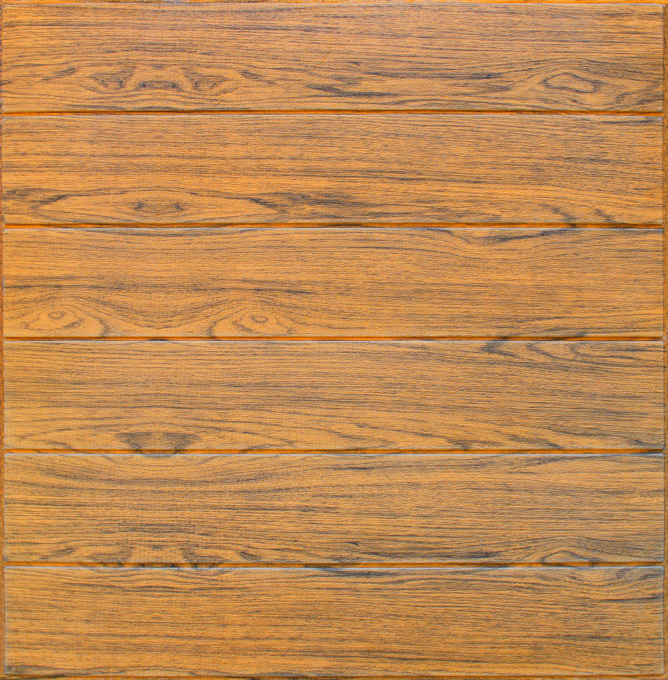 Black Beige Faux Wood 3D Wall Panels - Traditional - Wall Panels - by ...