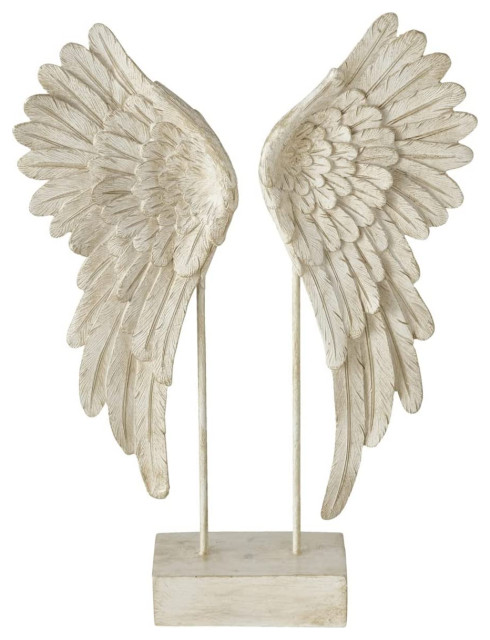 Angel Wings Decorative Free Standing Sculpture, 15 Inches - Farmhouse ...