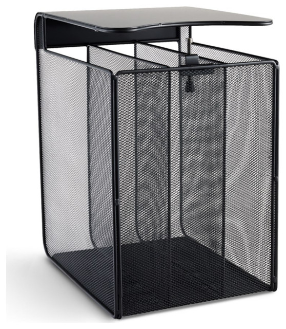 Safco Onyx Solid Top Horizontal With Hanging Metal Steel Desk Organizer ...