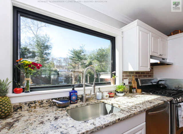 Large Black Awning Window in Fantastic Kitchen - Renewal by Andersen ...