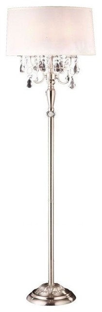 Crystal Silver Floor Lamp - Traditional - Floor Lamps - by OK Lighting ...