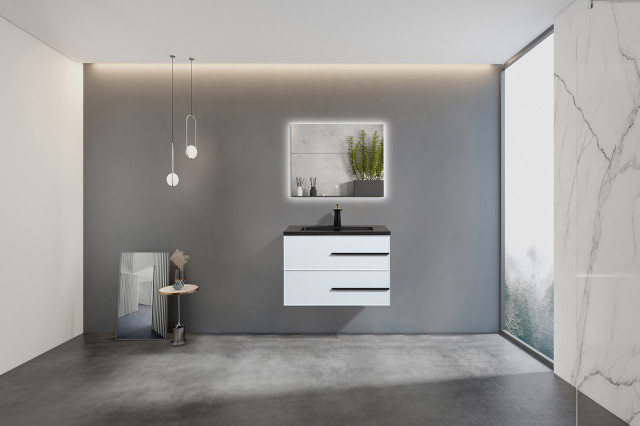 Metropolitan American Style Bathroom Vanity Washbasin with U Drawer, 36 ...