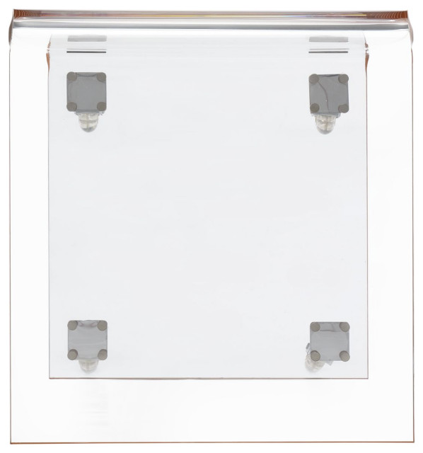 Peek Acrylic Snack Table, Gold - Contemporary - Side Tables And End ...