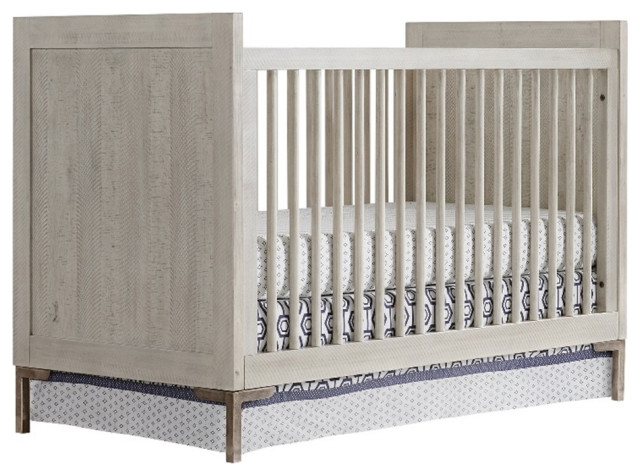 Westwood Design Beck Modern Wood Cottage Crib in Willow Gray Finish ...