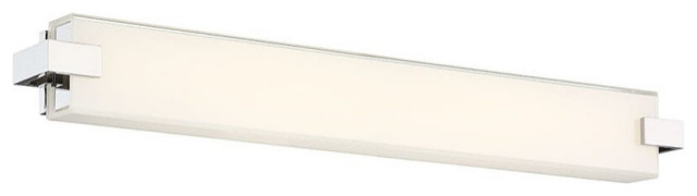 WAC Bliss 3000K Bathroom Vanity Light in Platinum, 3 - Transitional ...