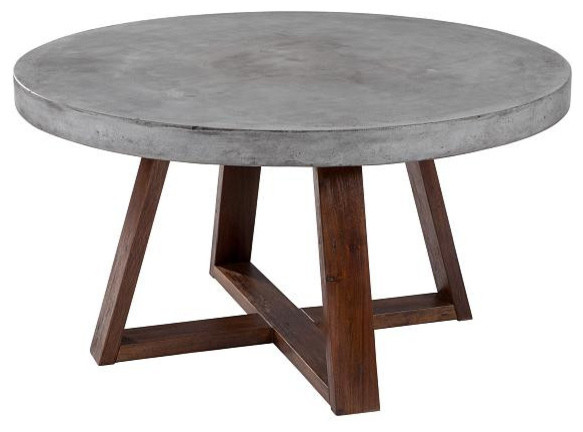 Rustic Concrete Coffee Table - Industrial - Coffee Tables - by ARTEFAC ...