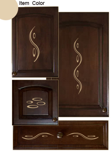 Kitchen Cabinet Decals - Waves Theme - Contemporary - Wall Decals - by ...