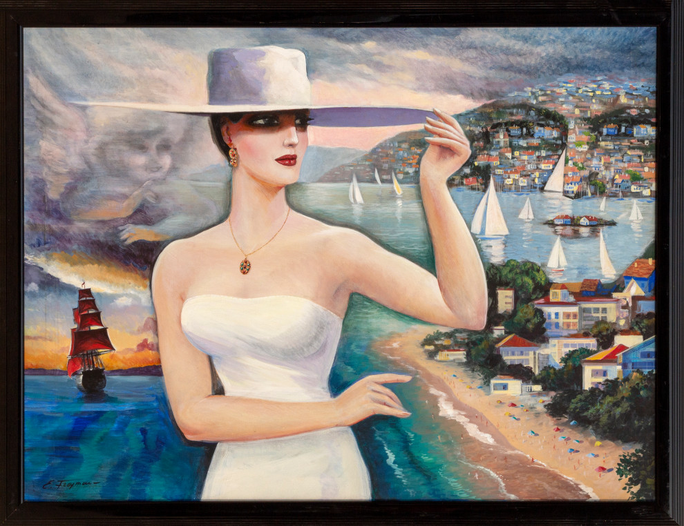 The Wind, Erik Freyman, 26x32 - Beach Style - Paintings - by RoGallery ...
