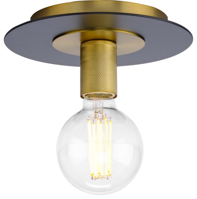 Trimble Collection One-Light Brushed Nickel 8" Flush Mount, 1-Light ...