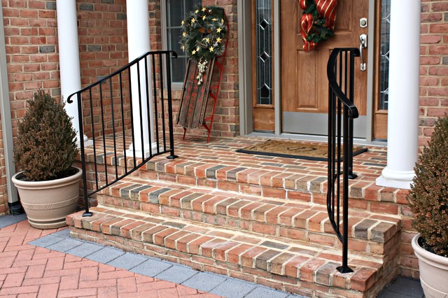 Custom Iron Exterior Railing - Contemporary - Porch - DC Metro - by ...