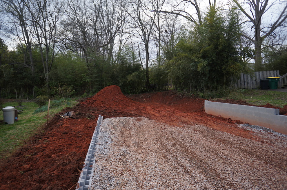 Back Yard Grading for Modern, Infill New Construction?