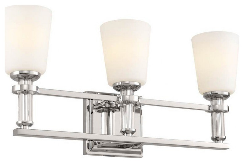 3 Light Bath Bracket In Traditional Style-11.5 Inches Tall and 23.75 ...