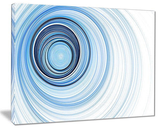 "Blue Radio Waves" Abstract Digital Art Canvas Print, 20"x12 ...