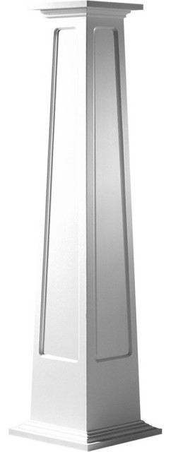 Endura-Craft Craftsman Classic, Square Tapered, Recessed Panel Column ...
