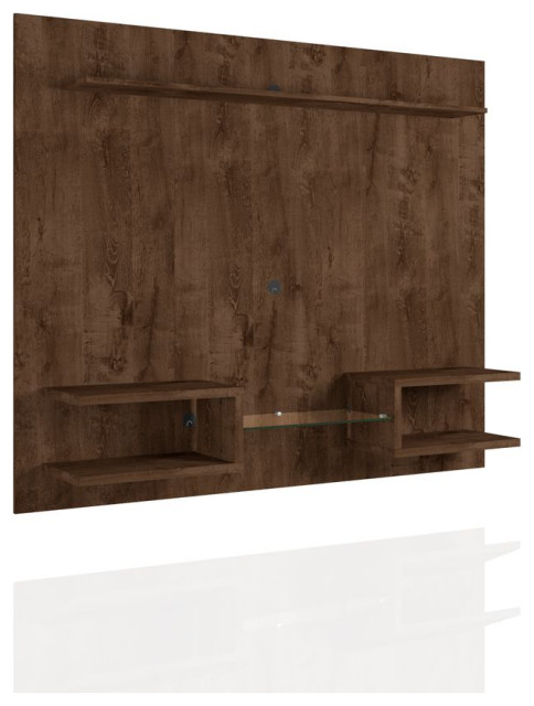 Plaza 64" Floating Entertainment Center, Rustic Brown - Contemporary ...