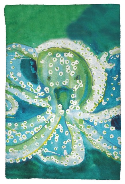 Octopus Kitchen Towel - Two Sets of Two (4 Total), 16 inches x 25 ...