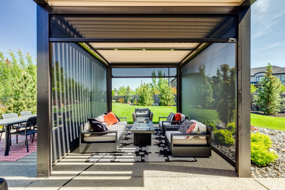 Freestanding Adjustable StruXure Pergola with LED Lighting - Modern ...