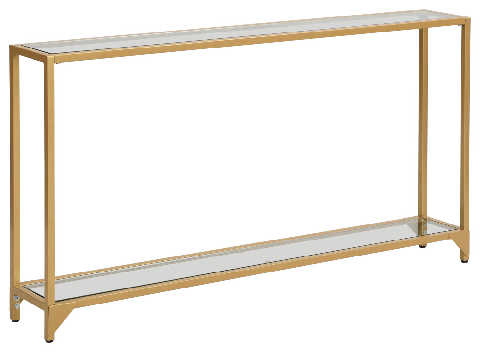 Graydon Gold Slim Console, Gold - Contemporary - Console Tables - by ...