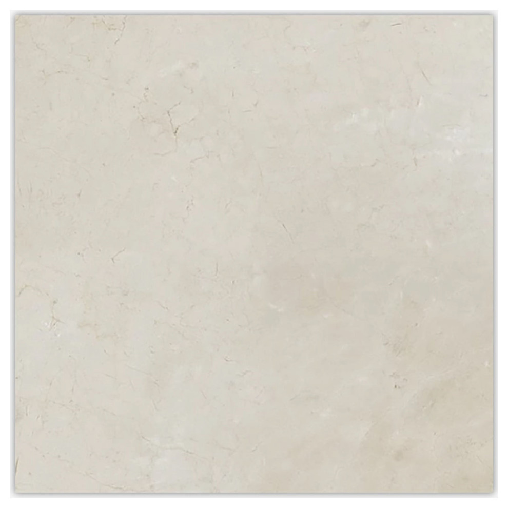 Crema Marfil Polished 18x18 Marble Tile - Traditional - Wall And Floor ...