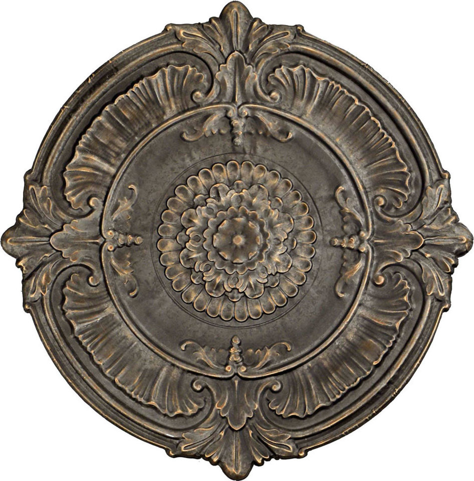 Aged Rosette Medallion Wall Decor - Traditional - Wall Accents - by GwG ...
