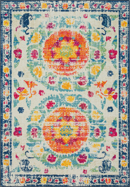 Mohawk Home Tola Abstract Floral Medallion Area Rug, 5' X 7 ...