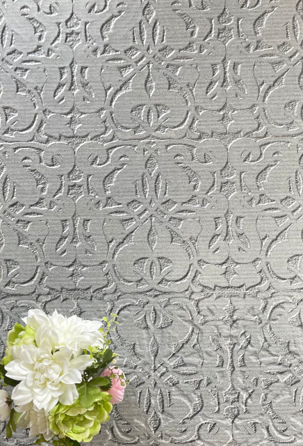 Floral 12'' x 24'' Ceramic Tile for Wall in Grey - Contemporary - Wall ...
