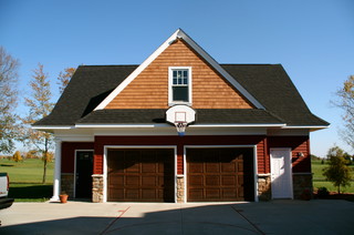 Shingle Style Revival - Traditional - Garage - Indianapolis - by Agape ...