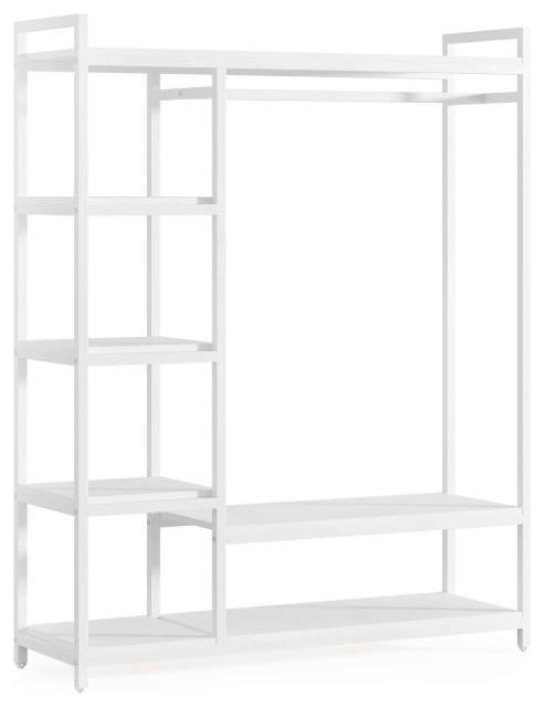6-Tier Freestanding Garment Rack, Clothes Rack, Open Wardrobe Closet ...
