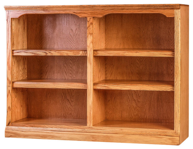 Traditional Oak Bookcase, 30h - Farmhouse - Bookcases - by Oak Arizona ...
