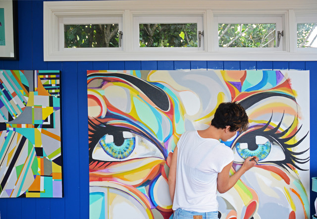 Creatives at Home: Tamara Armstrong in Her Painter's Studio | Houzz NZ