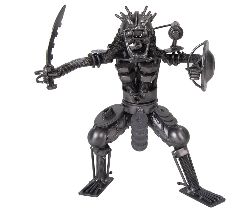 Metal Predator With Shield and Sword - Industrial - Decorative Objects ...