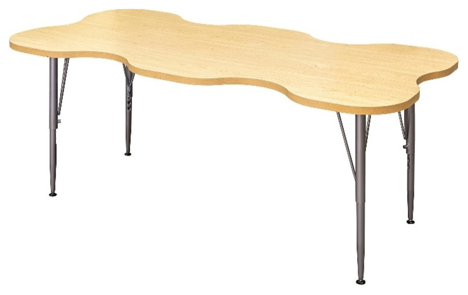 Tot Mate 30" Rectangular Contemporary Wood Composite My Place Table in ...