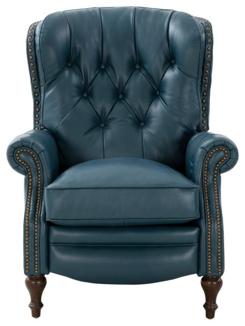 7-4733 Kendall Recliner, Prestin Yale Blue - Traditional - Recliner ...