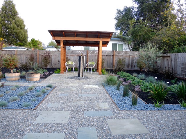 Midcentury Modern Minimalist Landscape Design - Other - by Verdant ...