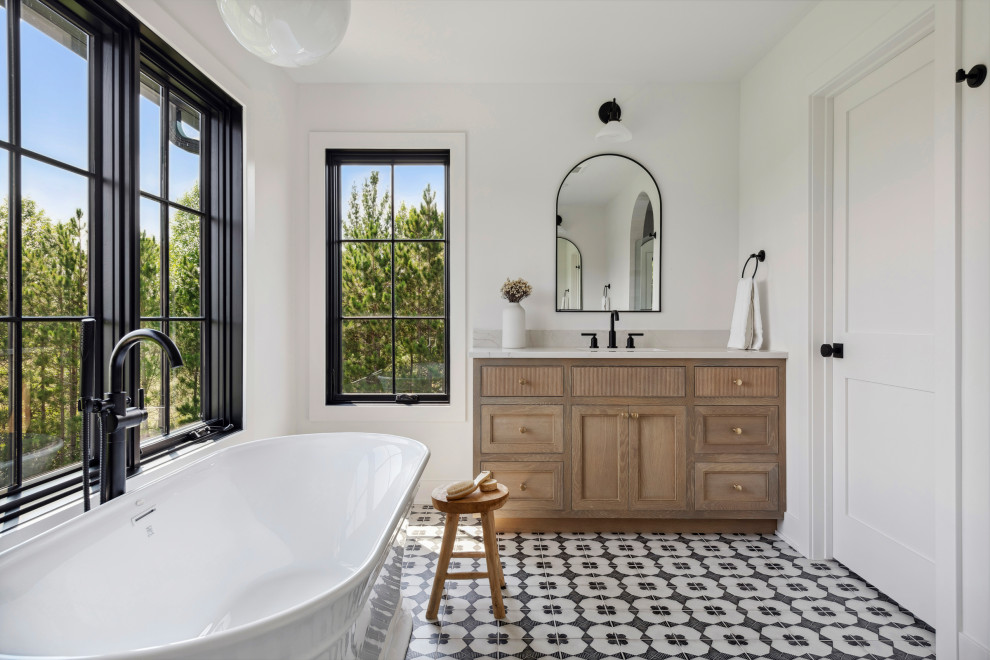 Modern Tudor - Modern - Bathroom - Minneapolis - by Haus of Rowe ...