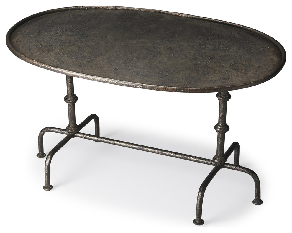 Butler Kira Metal Cocktail Table - Industrial - Coffee Tables - by ...