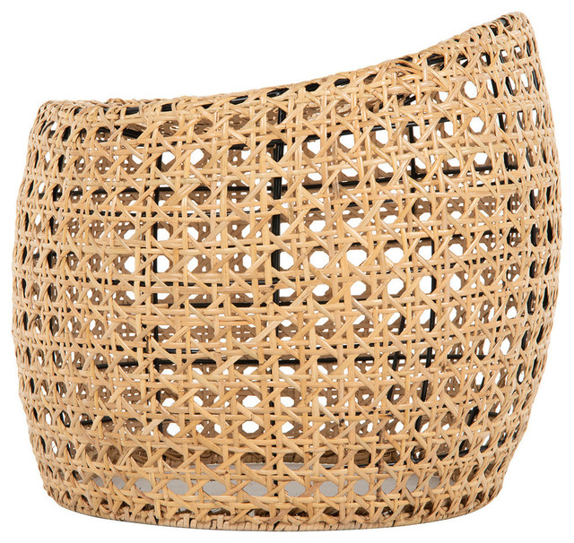 Jao Rattan Cane Stool, Natural - Tropical - Accent And Garden Stools ...