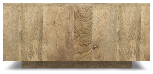 Lockhart Solid Mango Wood Square Coffee Table - Rustic - Coffee Tables ...