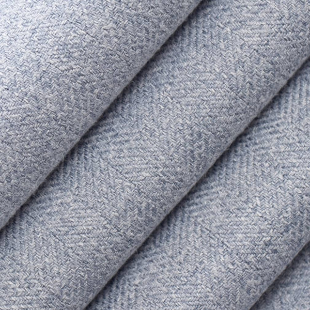 Blue Performance Small Scale Textured Upholstery Fabric by the Yard, By ...