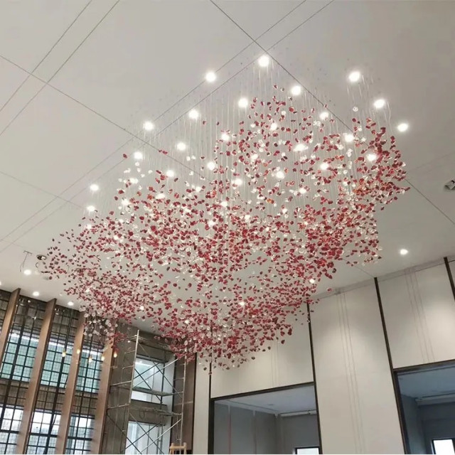 Rainfall Glass Gem Chandelier - Contemporary - Chandeliers - by Akari ...