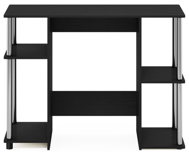 Furinno 15112 JAYA Compact Computer Study Desk, Americano, Stainless ...