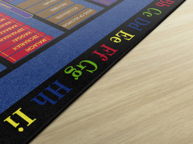 Flagship Carpets VA164-34A 6'X9' Bible Bookcase Educational Rug ...