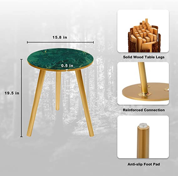 Modern Small Wood End Table for Living Room and Small Spaces ...