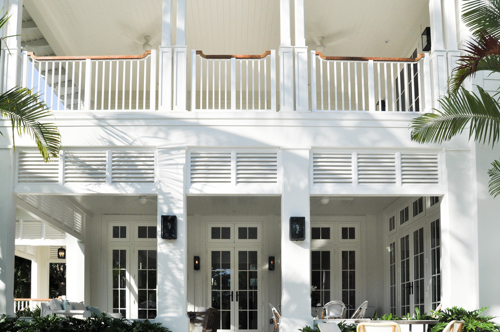 Anglo Caribbean House - Beach Style - Porch - Miami - by James Duncan Inc