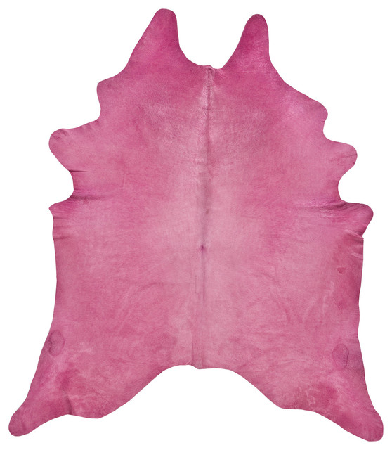 Hot Pink Dyed Cowhide Rug, L, L - Contemporary - Novelty Rugs - by ...