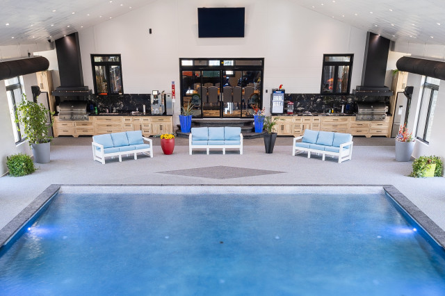 Huge Indoor Pool for Double the Fun - Rustic - Pool - Toronto - by Betz ...